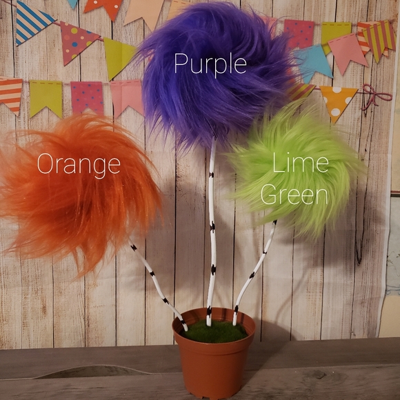 Handmade | Party Supplies | Truffula Trees Lorax Decor Birthday Home ...